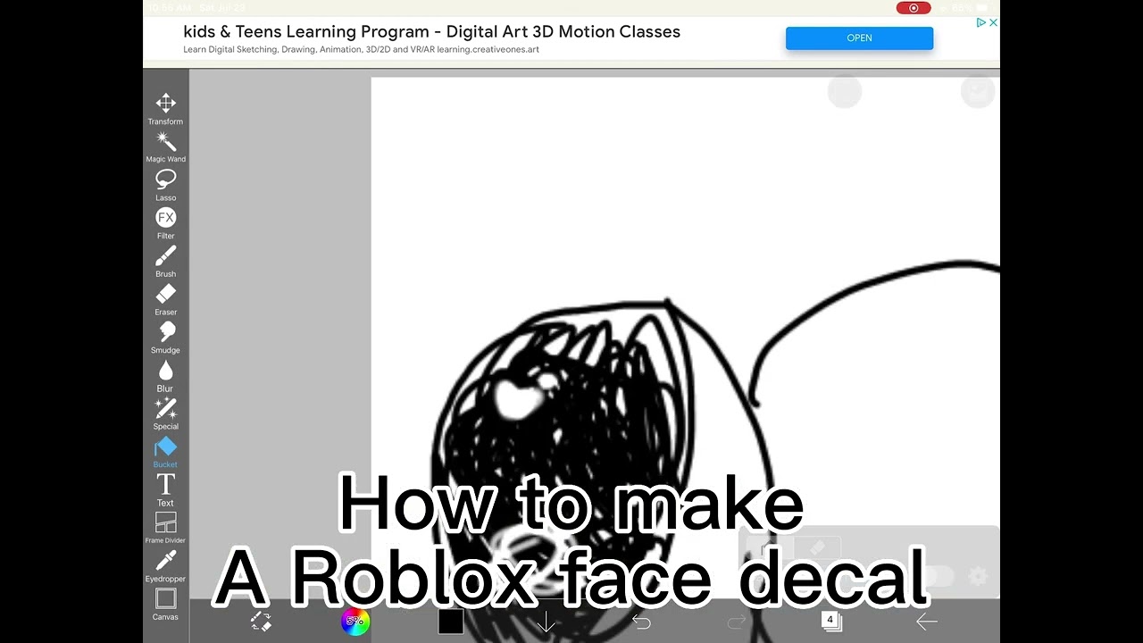How to make a Roblox decal face - YouTube