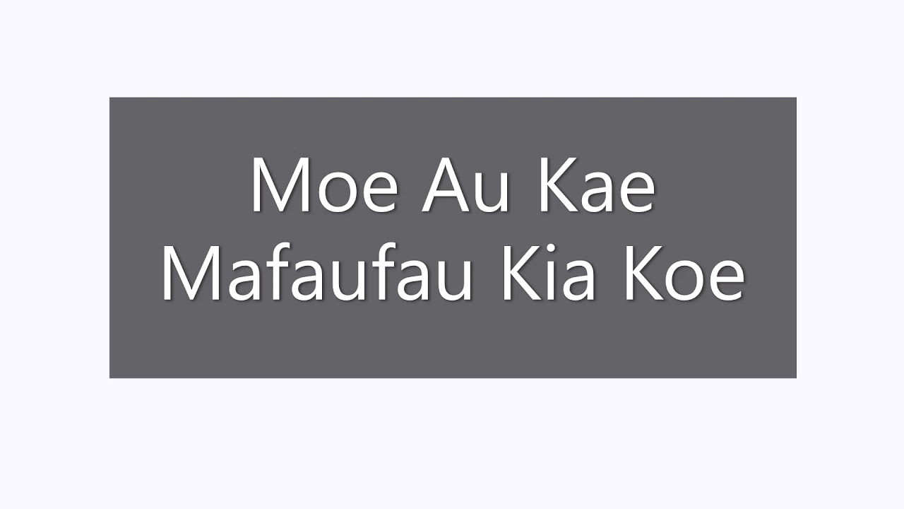 Tuvalu Song- *Moe au kae mafaufau* - Soloseni - YouTube