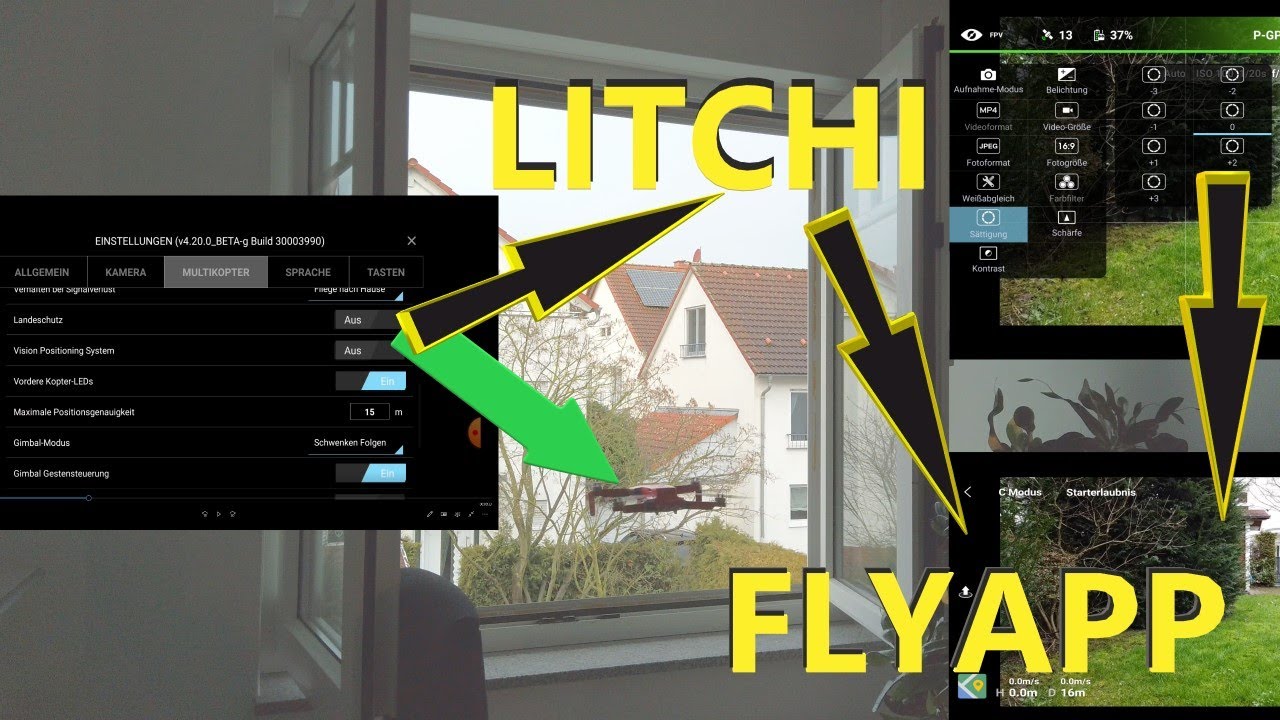 LITCHI Einstellungen in der FlyApp nutzen ohne Garantieverlust ...