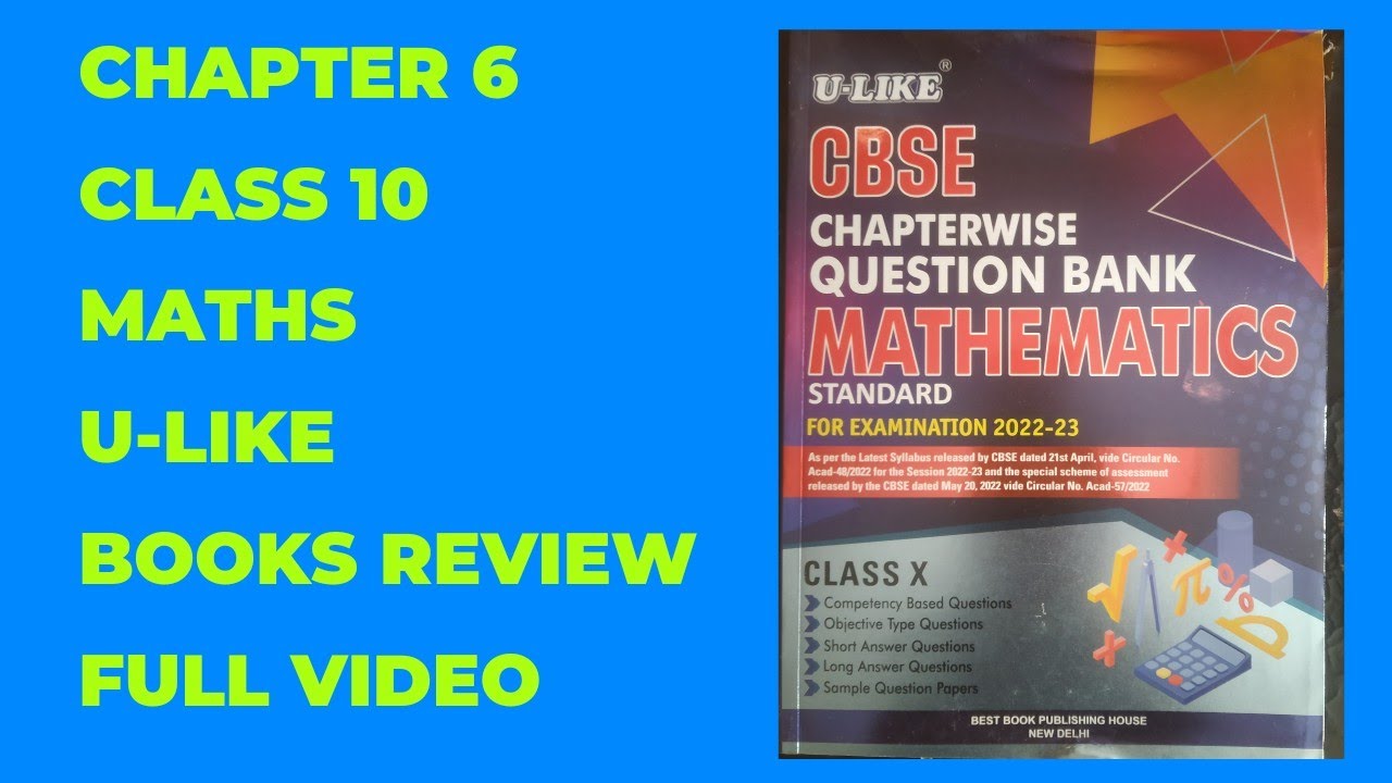 Chapter 6 class 10 U-Like maths Chapterwise question bank (Triangles ...