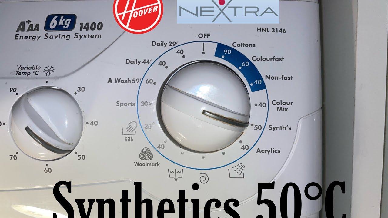 Hoover NeXtra HNL3146 - Synthetics 50ºC - YouTube