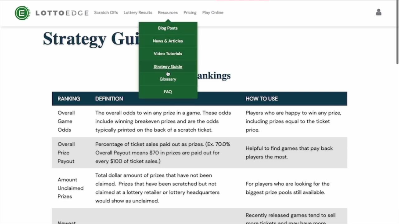 Lotto Edge Strategy Guide - YouTube