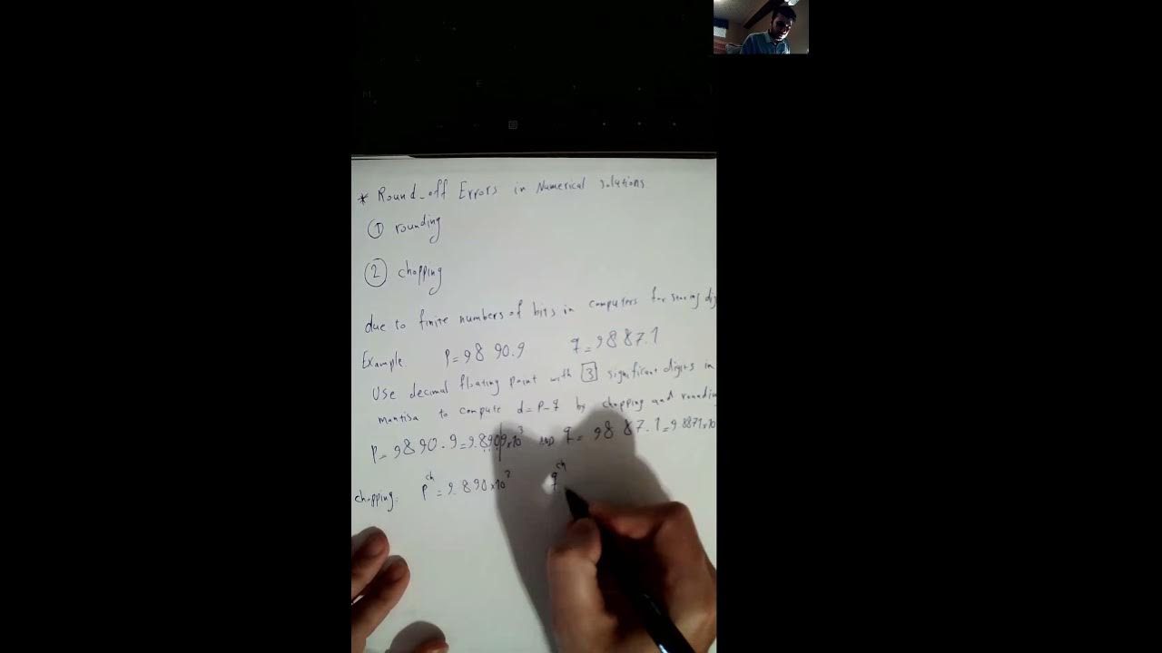 Round Off Errors including chopping and rounding - YouTube