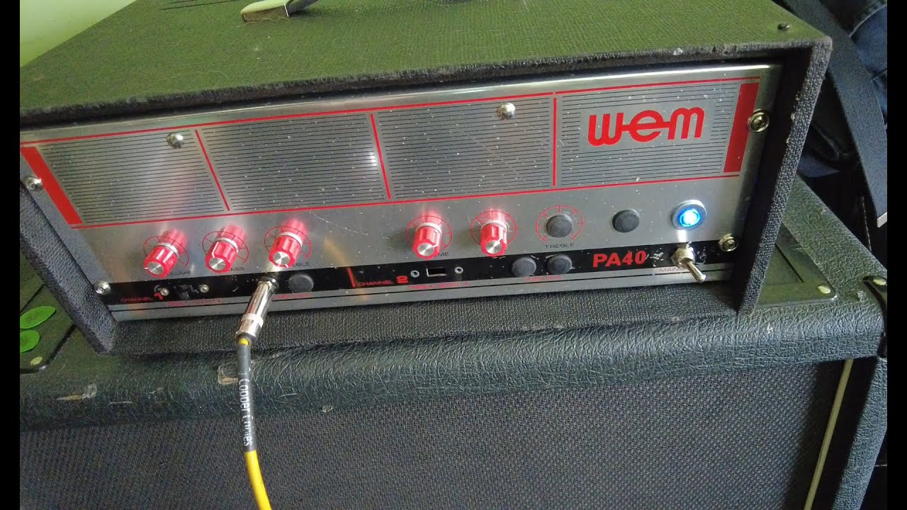 Wem PA40 becomes 8 Watt Tube Amp Part 3 - YouTube