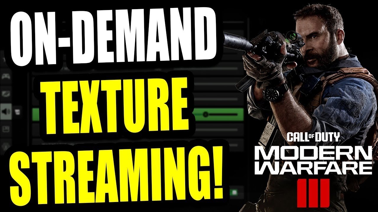 MW3 - On-Demand Texture Streaming (Turn On or Off?!) PS5 MW3 Settings ...