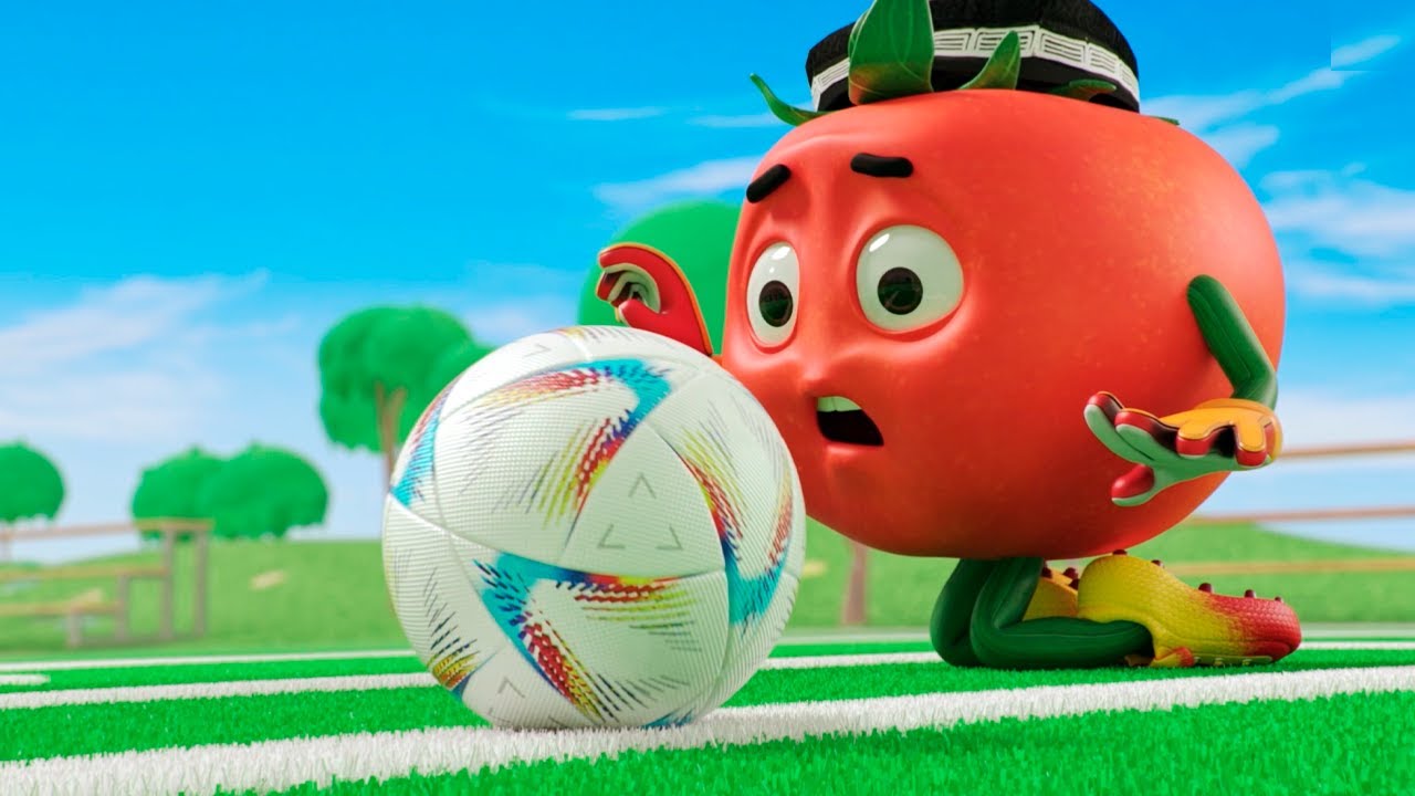 TOMATO DOPPI 🍅 Football ⚽ EPISODES 🌟Funny stories 🌟Cartoon for babies 🌈 ...