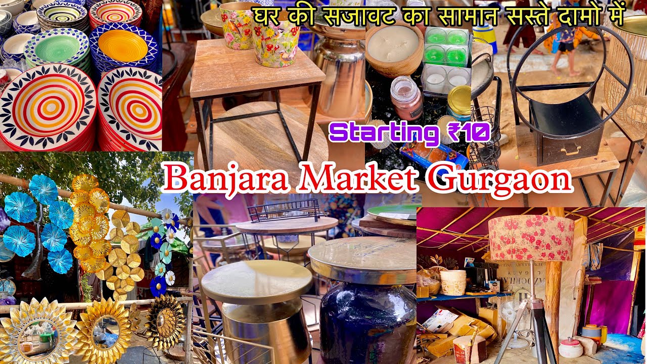 Banjara Market Gurgaon/Best Collection starts from ₹10/Home decor ...