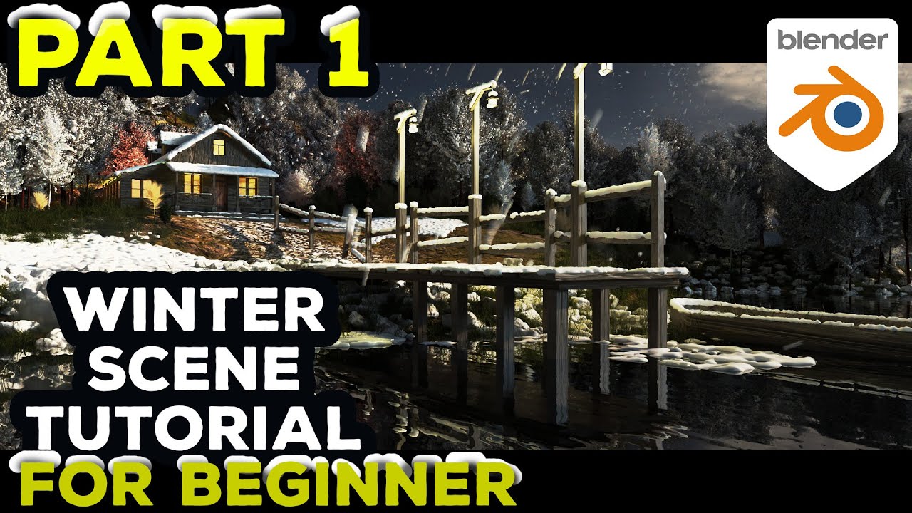 Blender 3.4 Einsteiger Tutorial - Winter Szene - [Part 1] blender ...