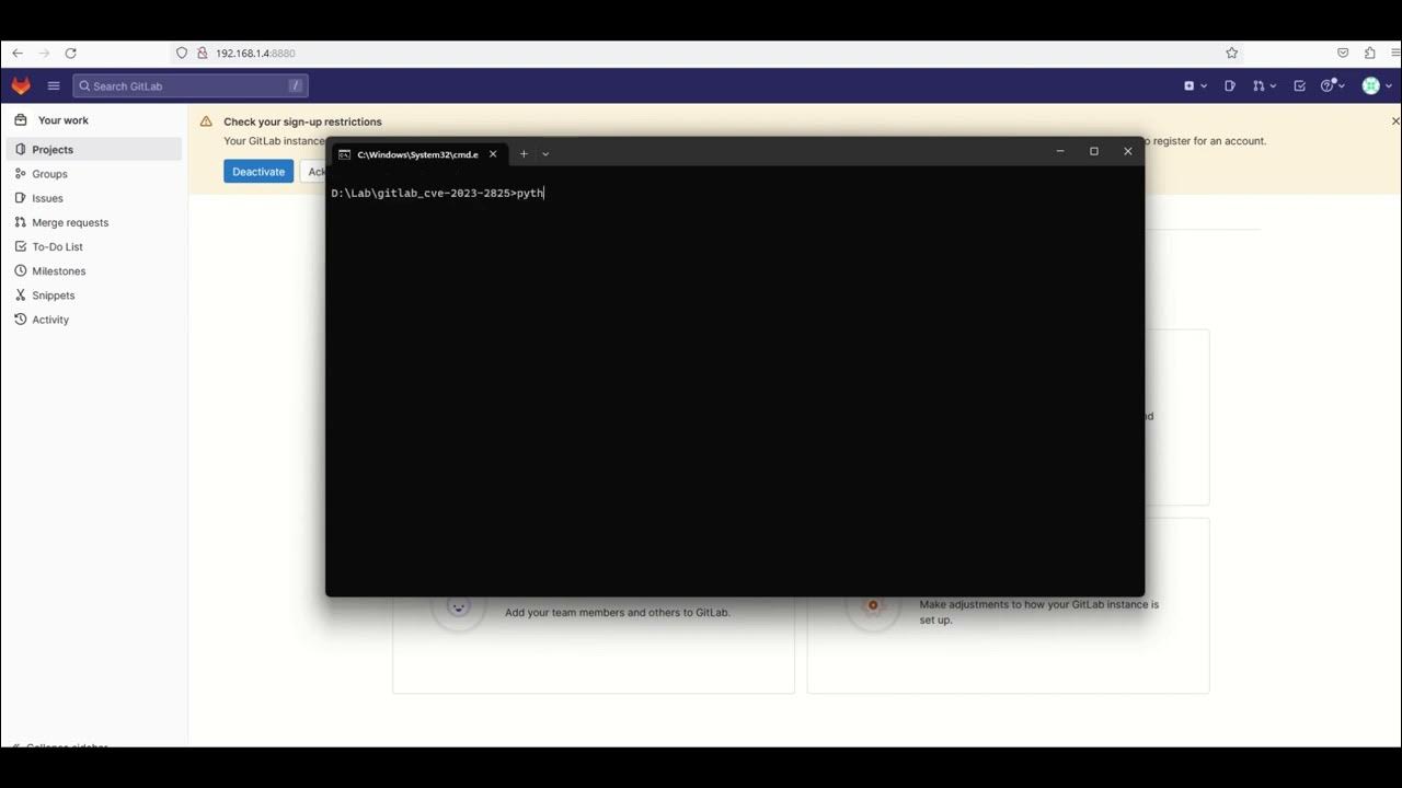GitLab Unauthenticated arbitrary file read | CVE-2023-2825 exploit - YouTube