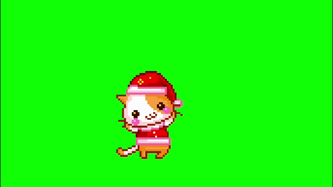 ️GREEN SCREEN EFFECTS: kawaii christmas cat dancing - YouTube