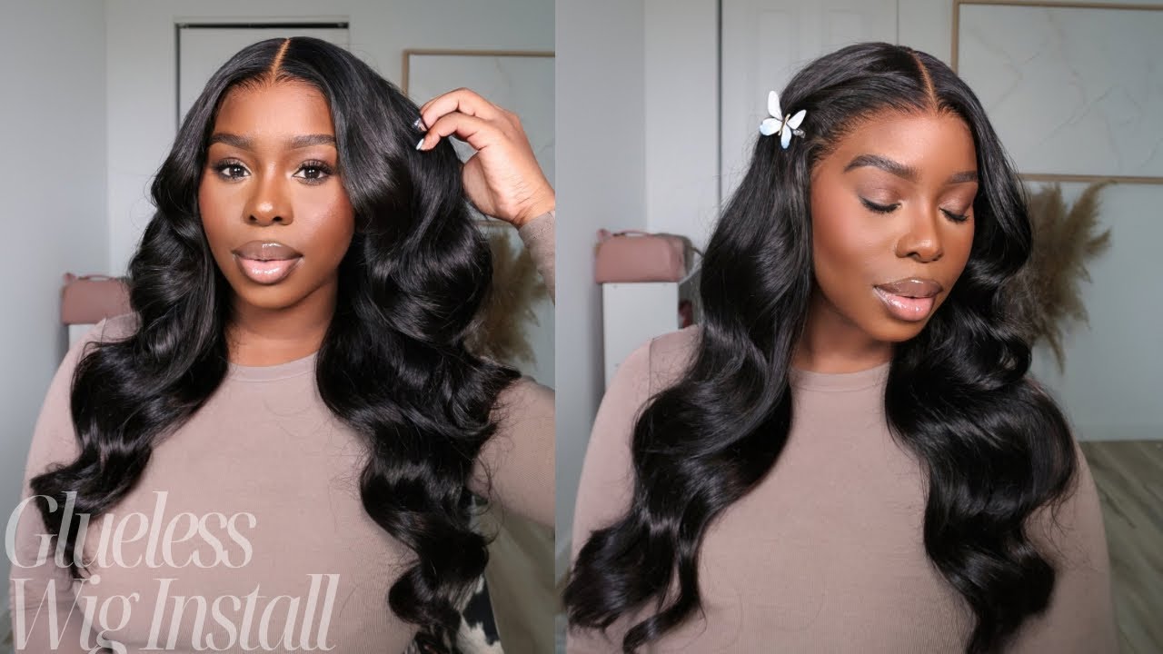 The Best Beginner Pre-Styled HD Lace Wig Tutorial | Straight Out Of The ...