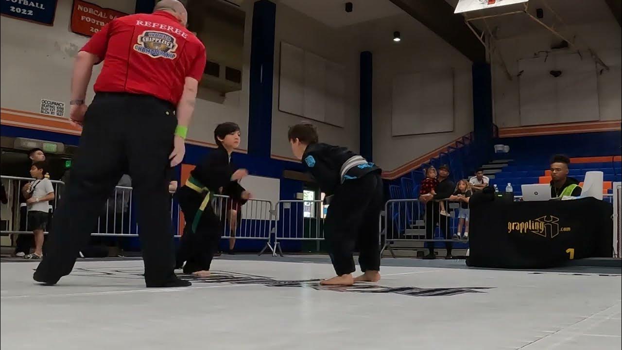 8 year old Jiu Jitsu Grey Belt - Grappling X San Jose, CA 05/13/23 Nazary Perkov Gi #2 - YouTube