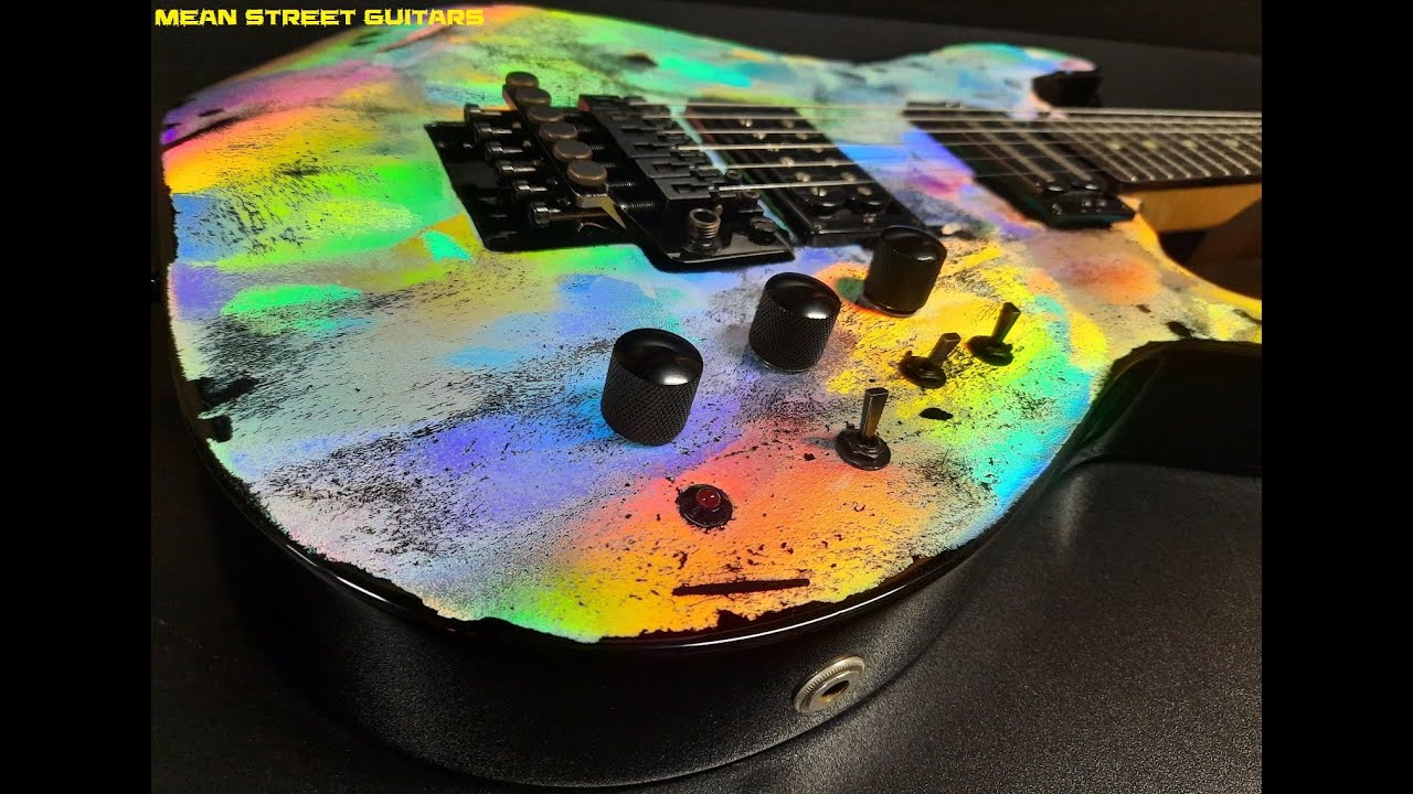 Mean Street Guitars Holoflash finish on this vintage Kramer Sustainer ...