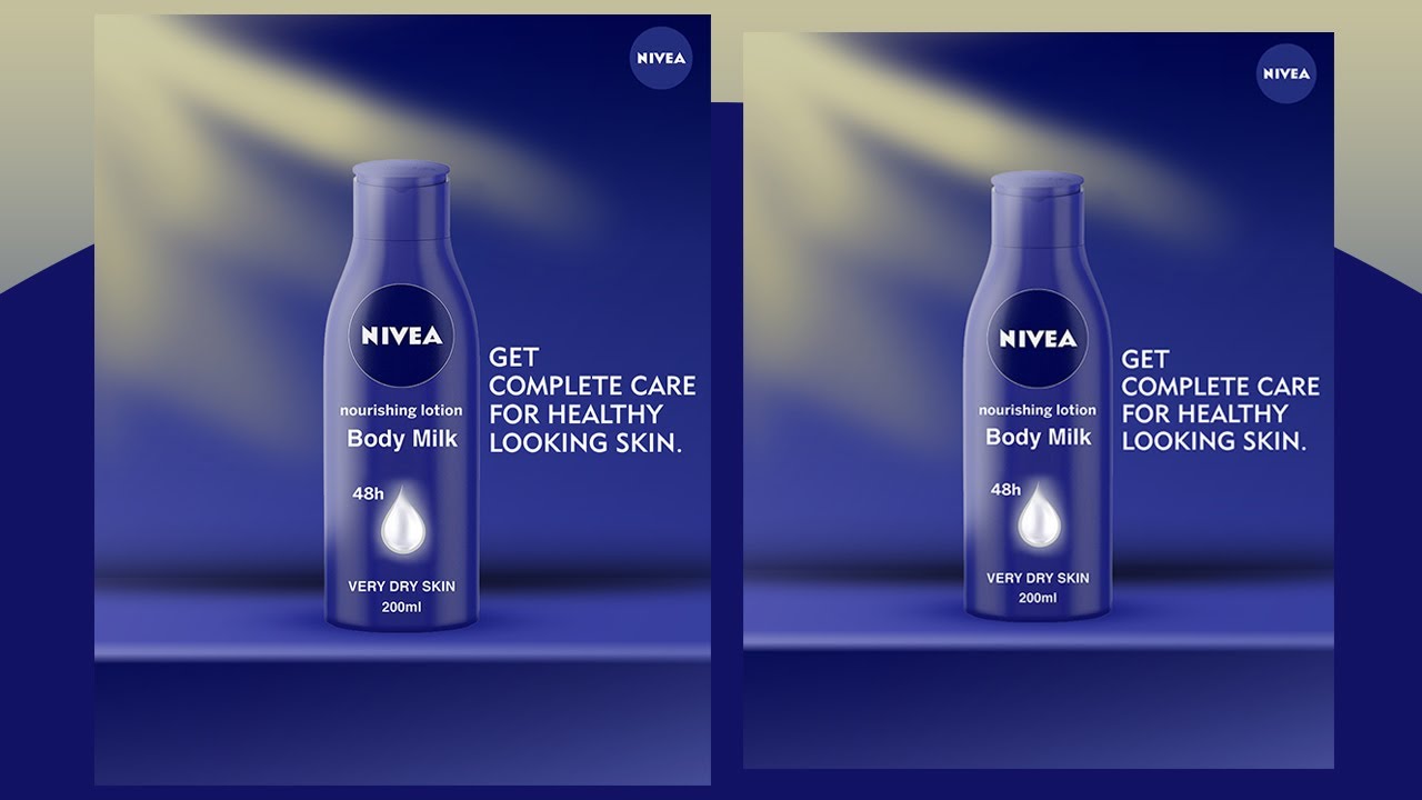 Nivea Body Lotion Advertisement how to make in photoshop ?#explore # ...