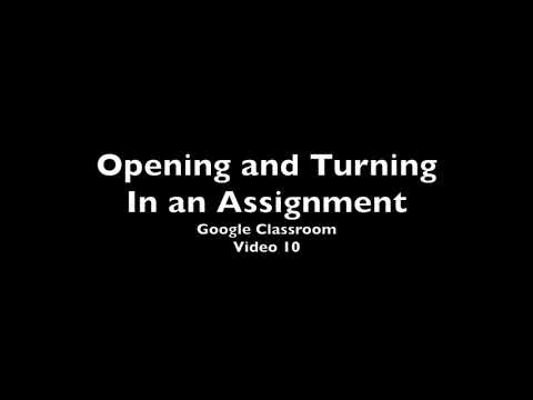 Google Classroom Turning in and Grading Assignments - YouTube
