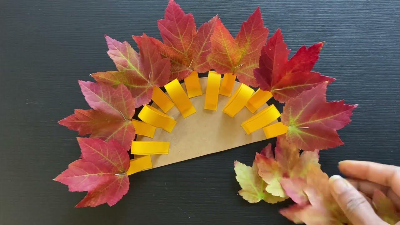 3D Turkey with Autumn leaves | Fall leaf turkey for thanksgiving ...