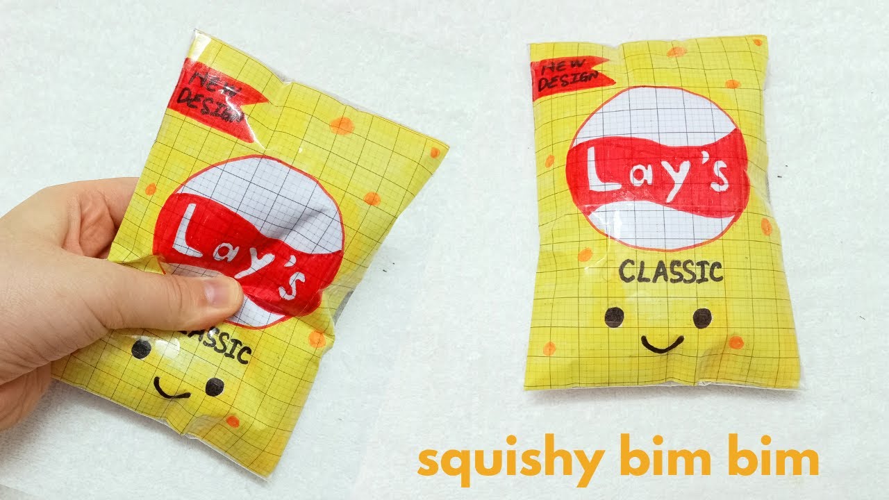 Cách Làm Squishy Bim Bim Lays Bằng Giấy Ô Li Học Sinh Cực Đơn Giản ...