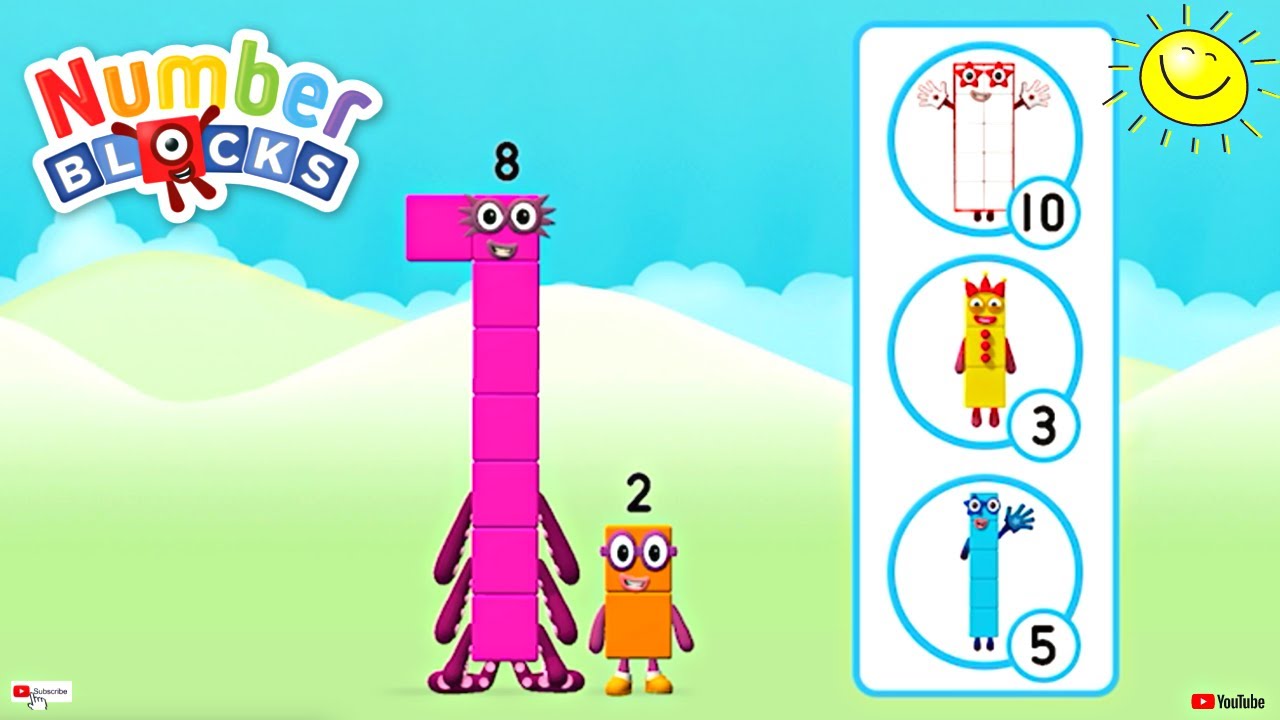 Numberblocks Hide And Seek - Learn to Count | Meet Number TWO & EIGHT ...