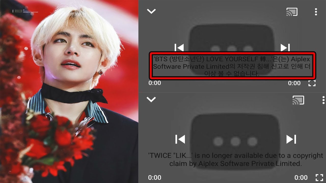 BTS V Singularity Official MV was Deleted from Youtube due to malicious ...