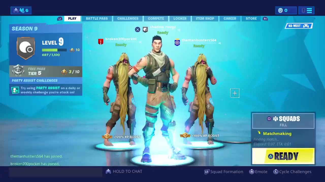 FORTNITE with 2 people - YouTube