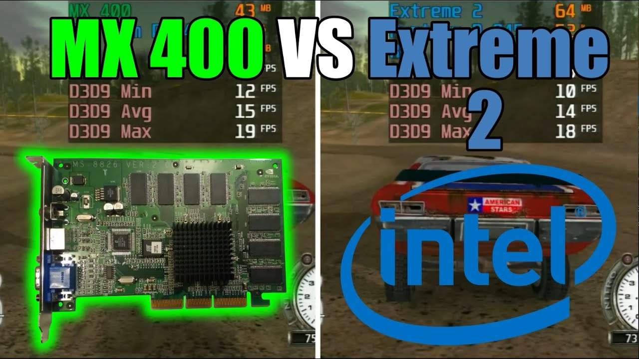 GeForce2 MX 400 vs Intel Extreme Graphics 2 Test In 4 Games (No FPS ...