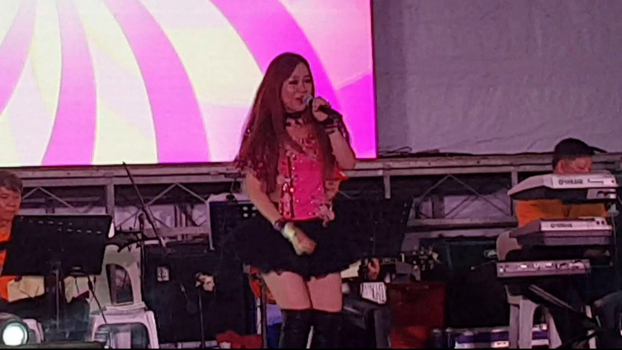 刘丽芝 ~ 小苹果 (华语歌曲) 歌台 @ 善樂中元會 情花歌台秀2019 Liz Low ~ Little Apple (Chinese ...