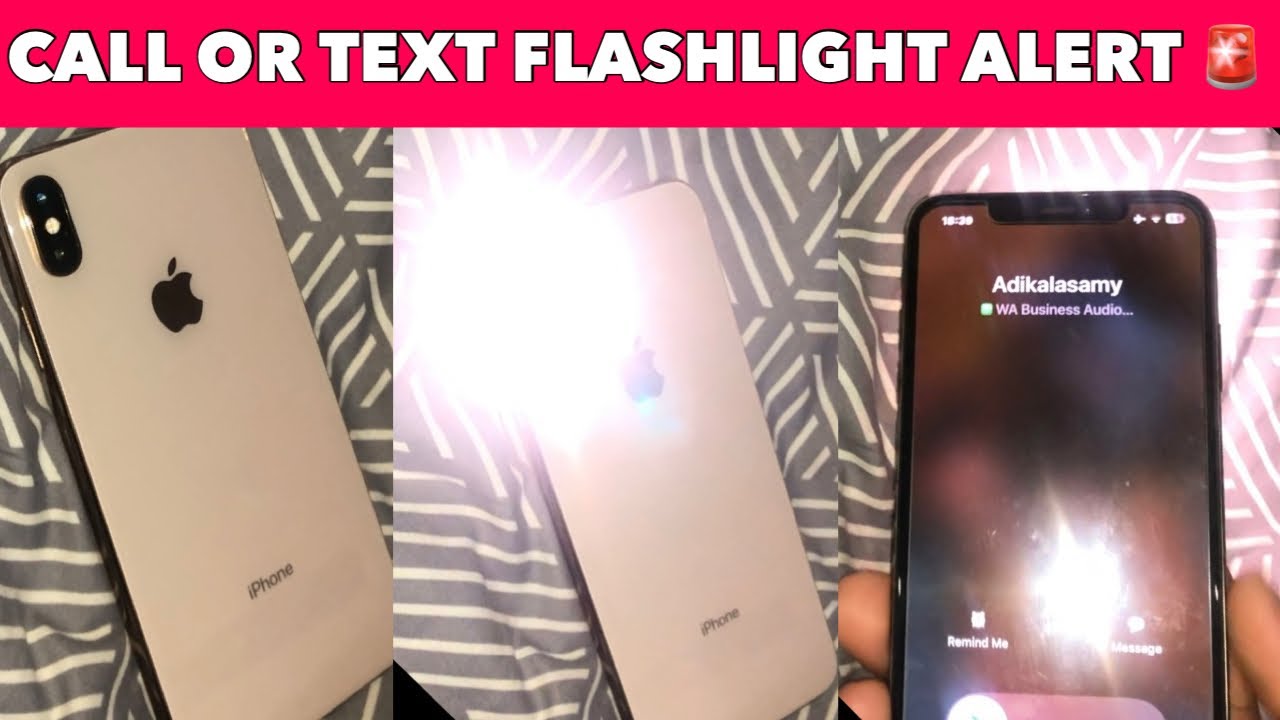 How To On Flashlight When Incoming Call In Iphone | How To Enable Led ...