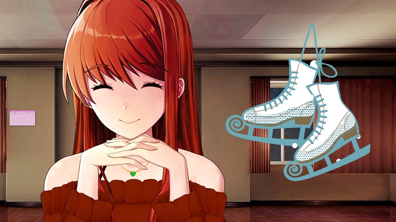 Monika Talks About Ice Skating | "Monika After Story" Mod - YouTube