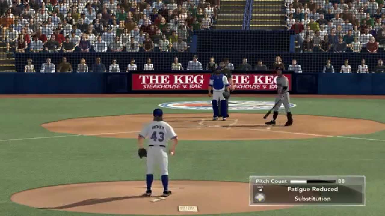 MLB 2K14 Atlanta Braves Vs Toronto Bluejays (Ervin Santana Vs R. A ...