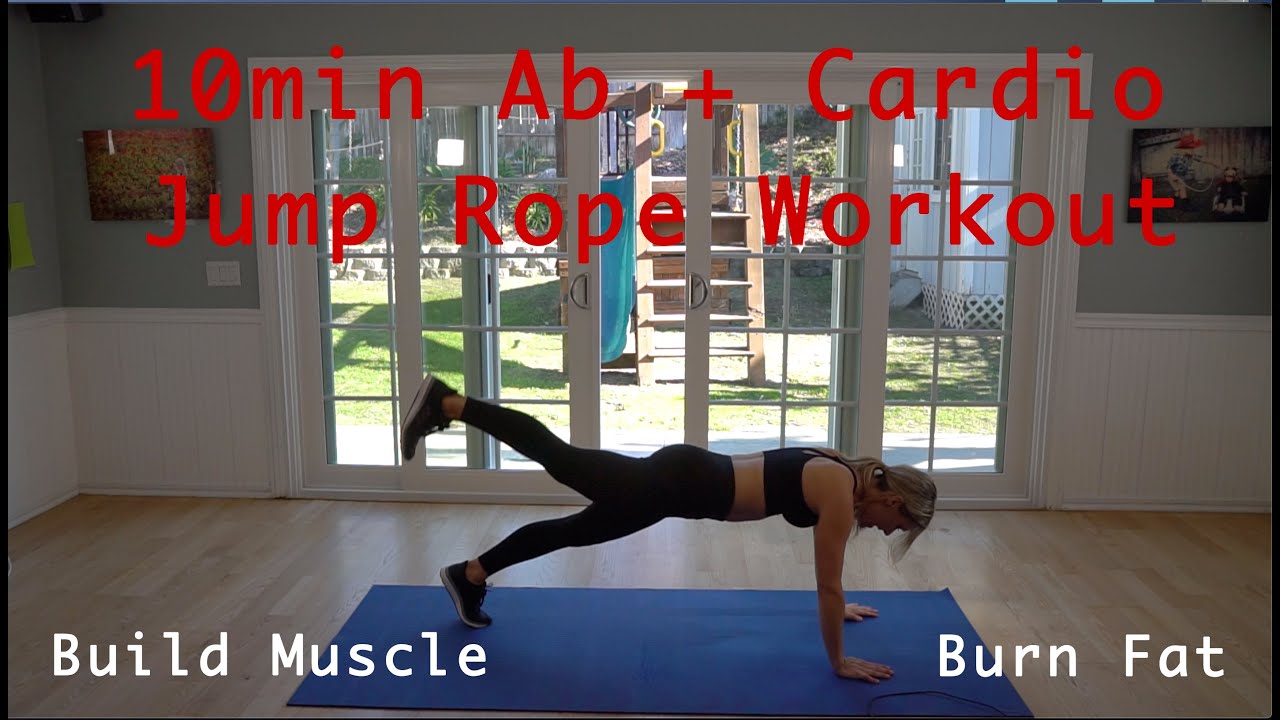 How to get abs in 10 minutes with jump rope HIIT workout - YouTube