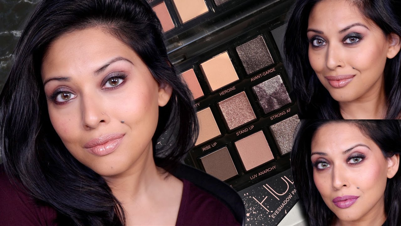 Huda Beauty Pretty Grunge Palette Review + 4 Looks | Olive Skin ...