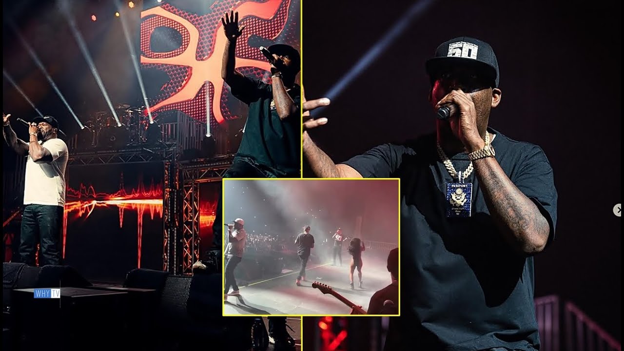 50 Cent Performs His Hits With Tony Yayo & Uncle Murda In France 'World ...