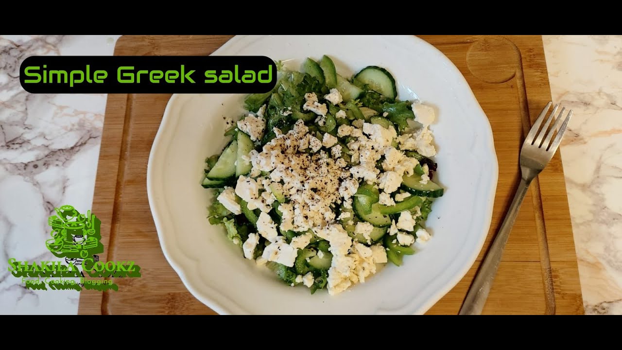 Simple Greek Salad Made Easy - YouTube