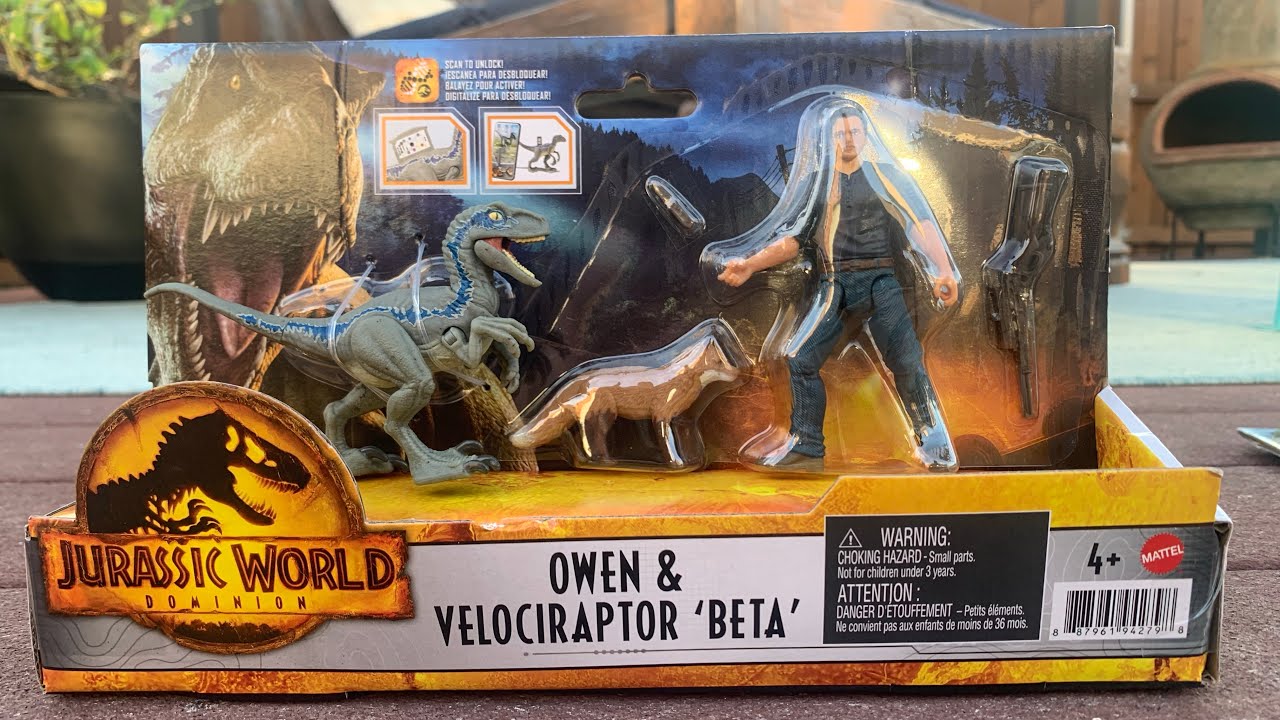 Owen and Velociraptor ‘Beta’ Jurassic World Dominion Toy Review - YouTube
