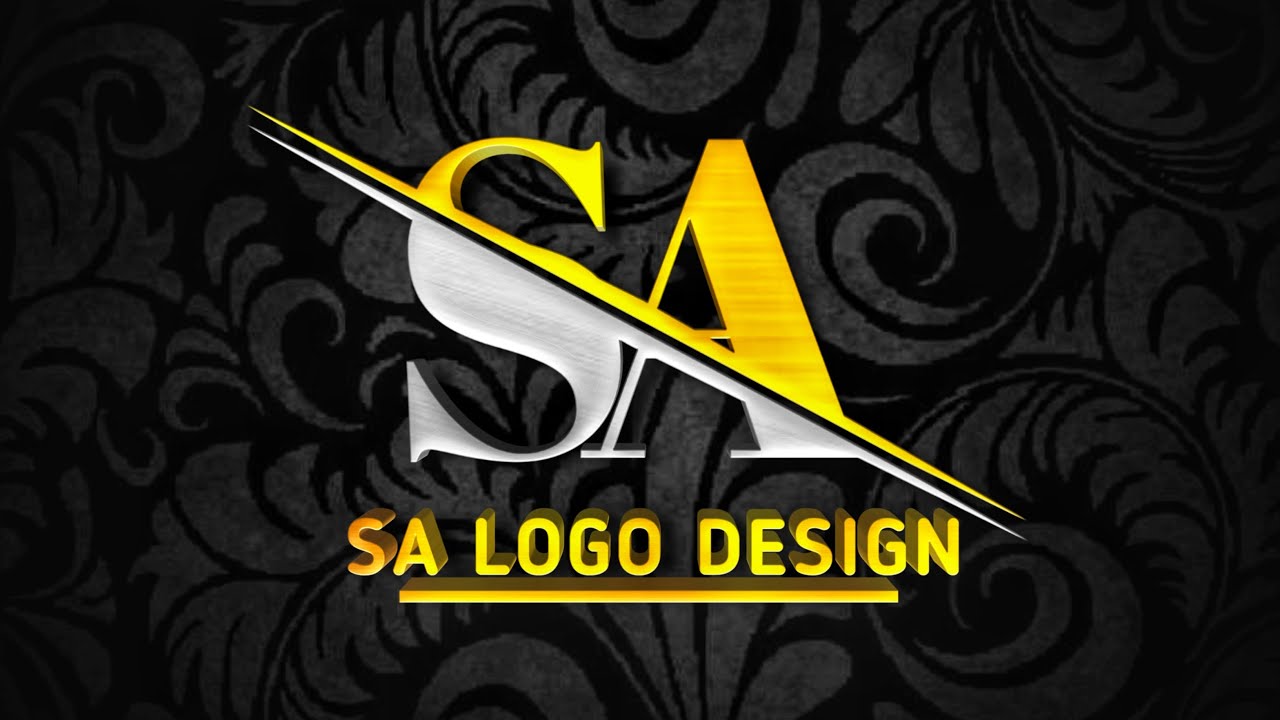SA” 3D Professional logo design Android mobile,Pixellab~Tech How To ...