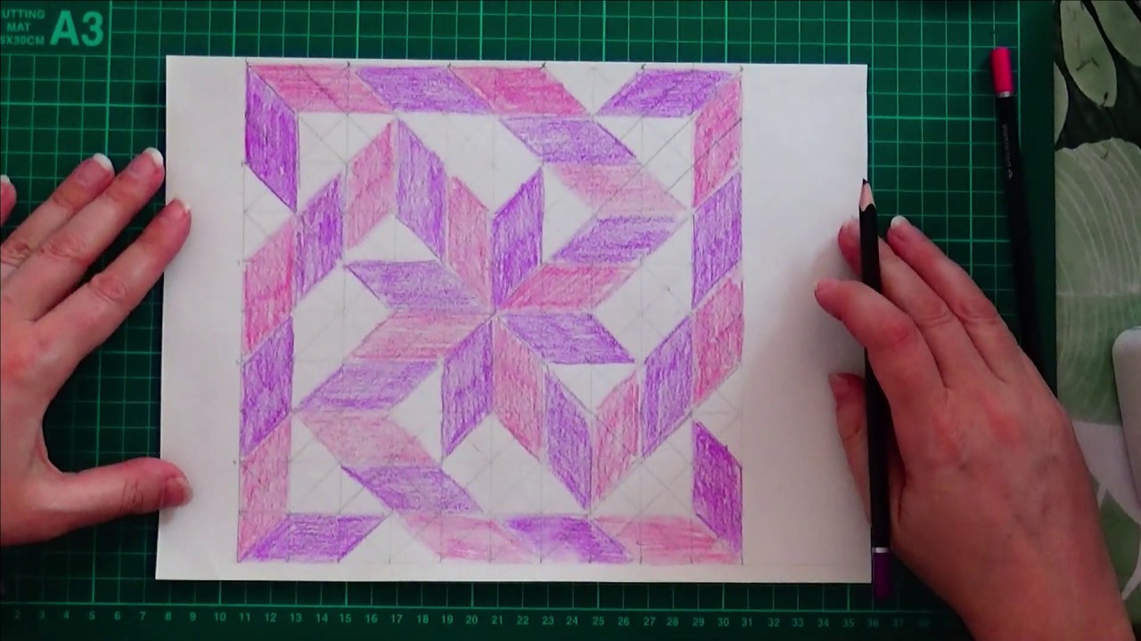 Geom'Art - A partir de parallélogrammes - YouTube