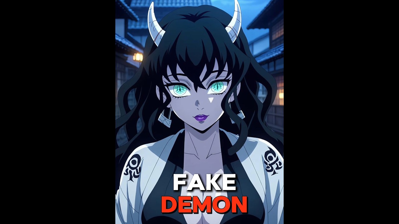 she is a Fake Demon 😡 | #demonslayer #anime #shorts - YouTube