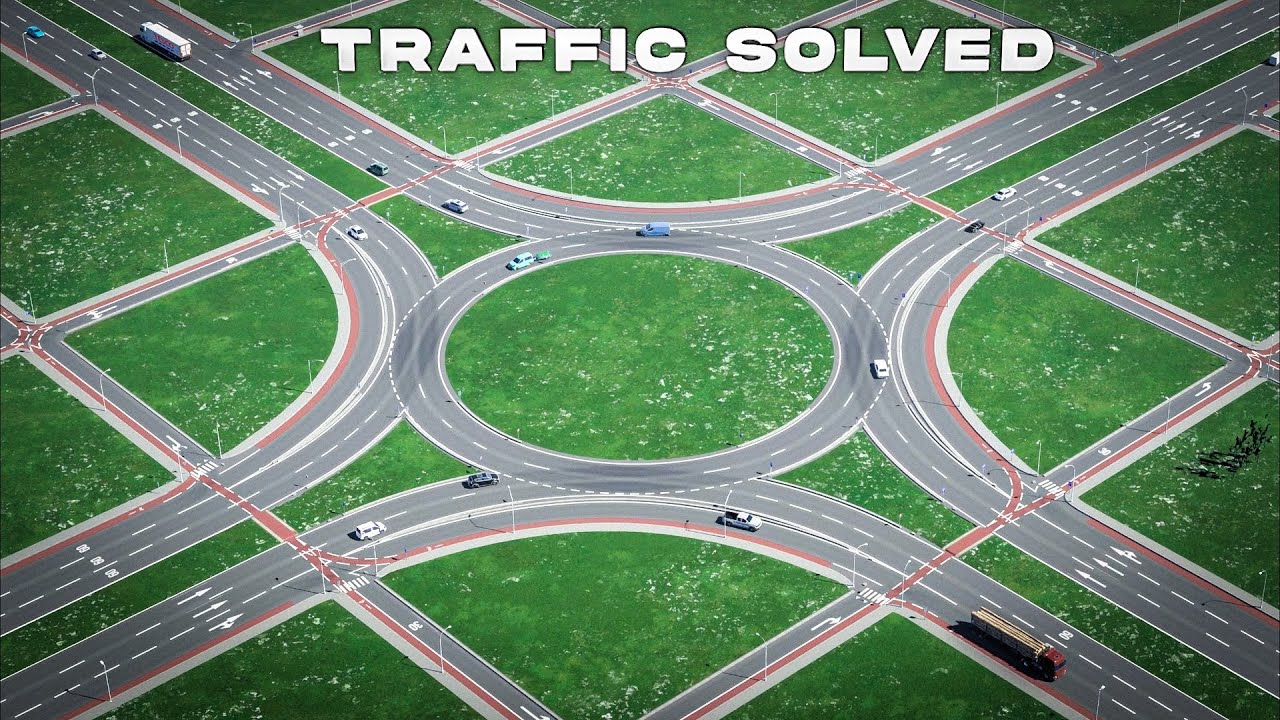 I Built the PERFECT ROUNDABOUT in Cities Skylines 2 (No More Traffic ...
