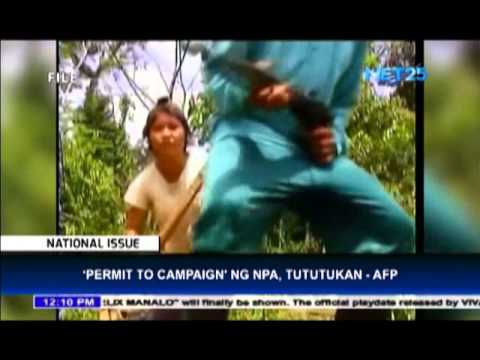AFP to guard against NPA's permit to campaign - YouTube