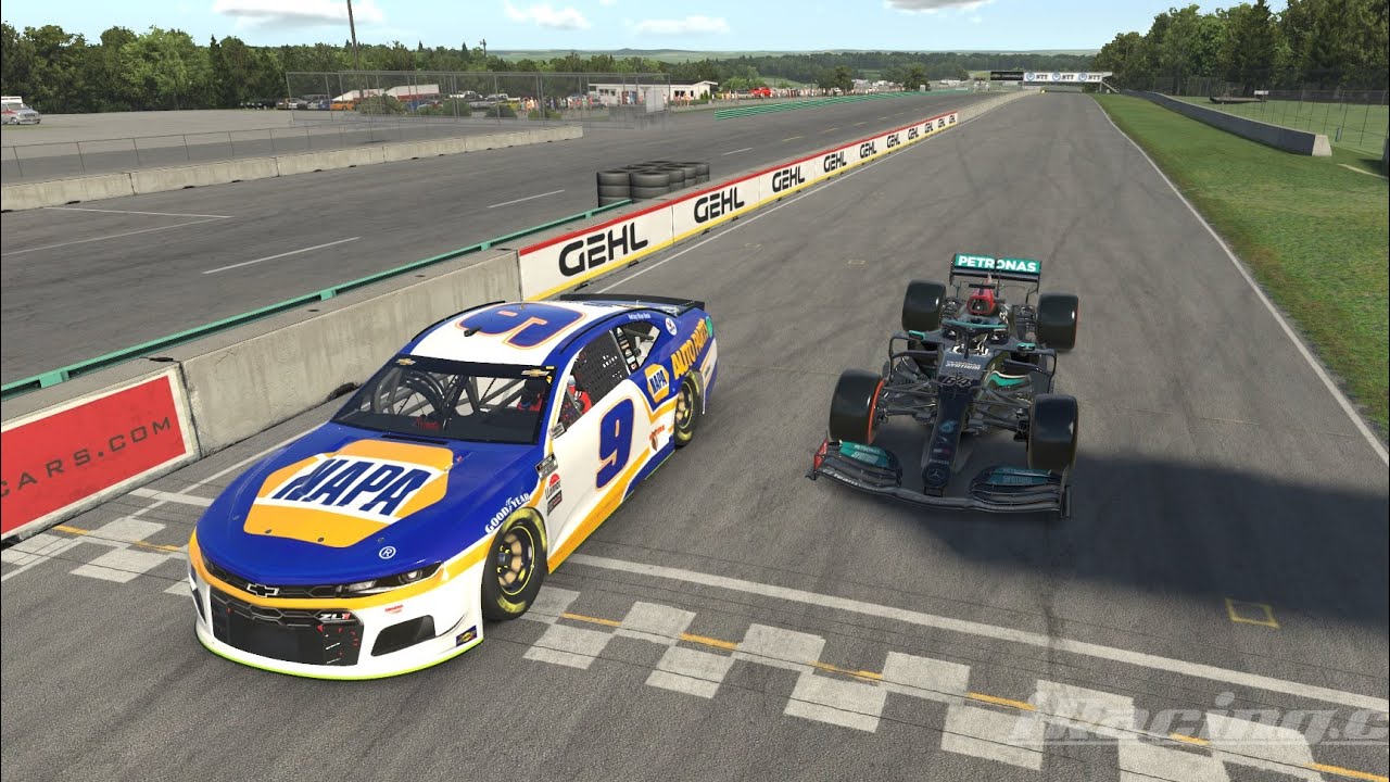 Head to Head | F1 VS NASCAR Cup Car at Road America - YouTube