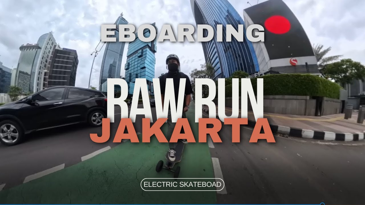 RAW RUN EBOARDING JAKARTA | ZUBOARD | Electric Skateboard - YouTube