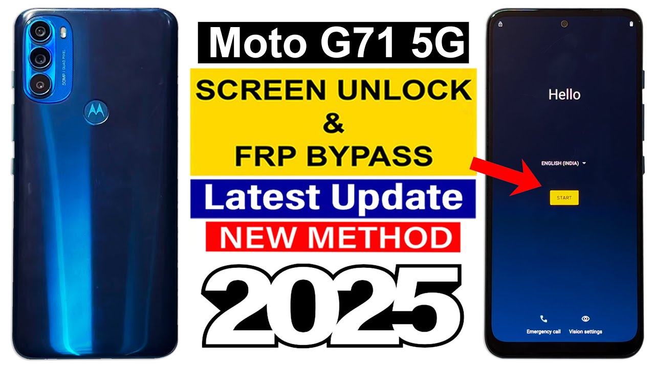 Moto G71 5G : Hard Reset & FRP Bypass (Without PC) 100% Working Method ...