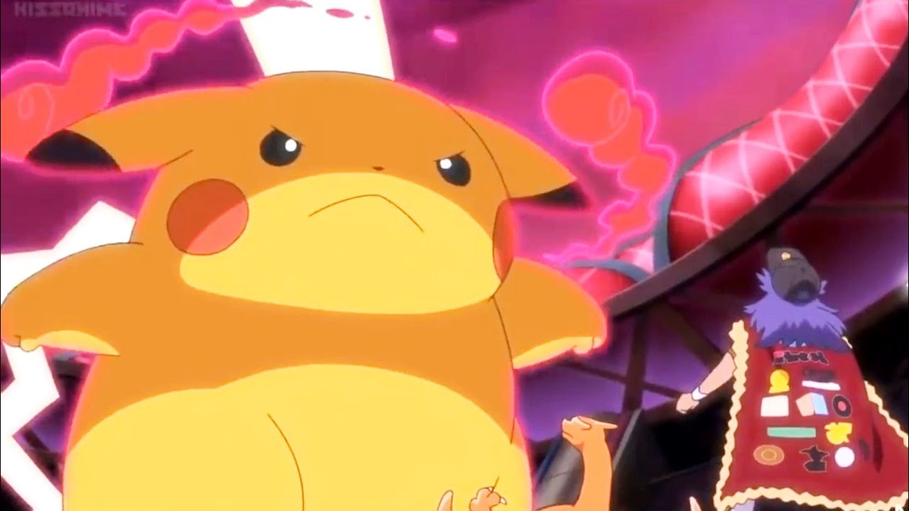 Ash's Gigamax Pikachu Vs Gigamax Charizard - Pokemon Journeys Episode ...