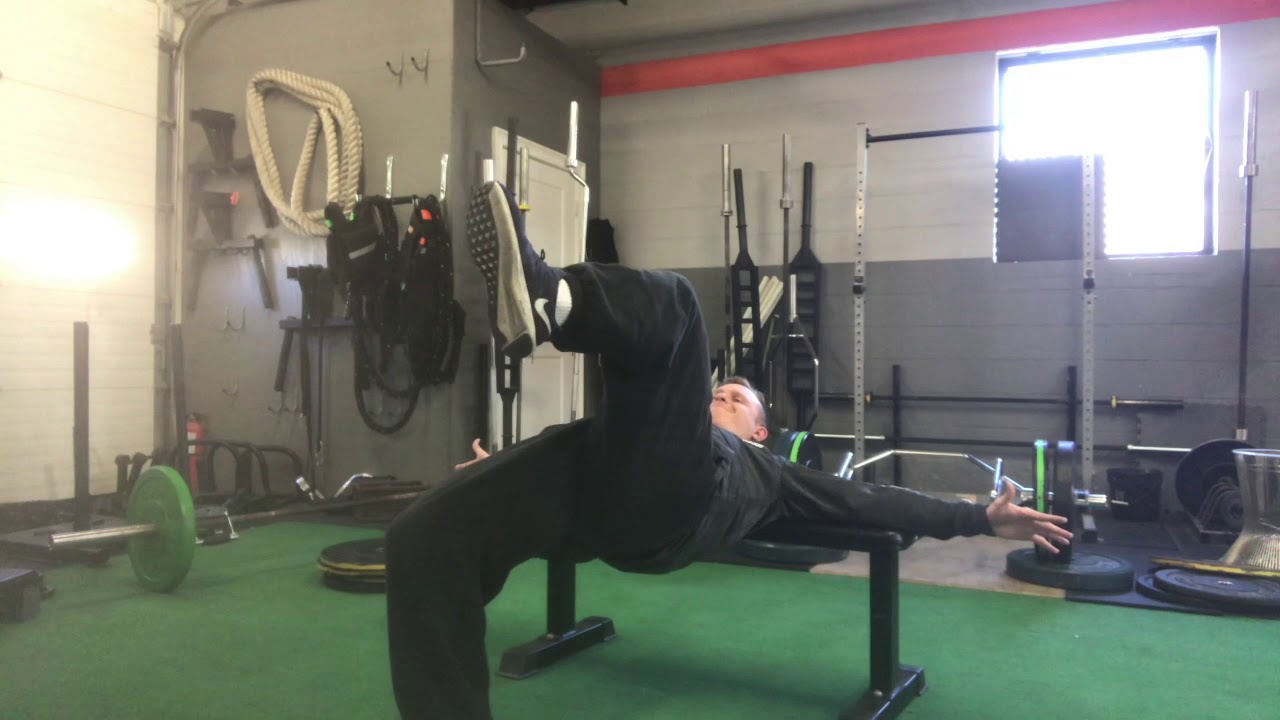 Elevated Glute Bridge Marches - YouTube
