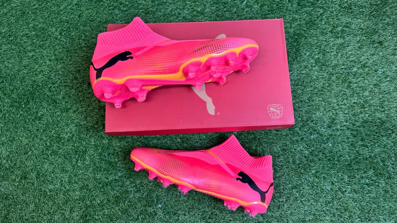 Unboxing Puma Future Match + Laceless FG/AG Sunset Glow PUMA Black Sun ...