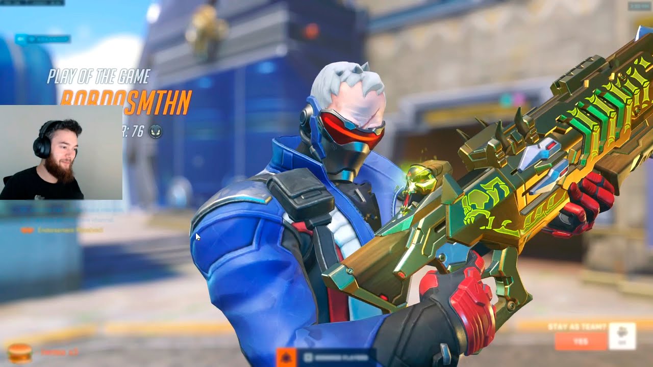 Dafran Soldier 76 Gameplay Potg Overwatch 2 Top 500 Season 11 Youtube