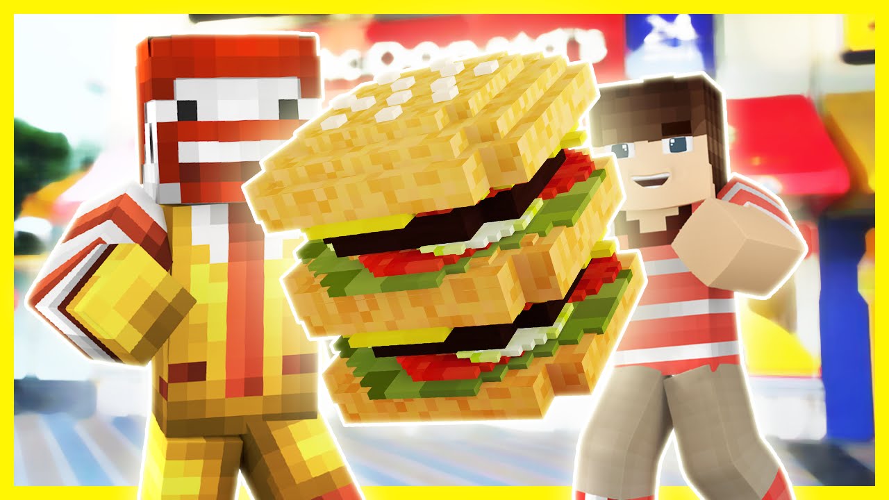 Minecraft Town - HOW TO MAKE A BIG MAC! (Minecraft Roleplay) #8 - YouTube