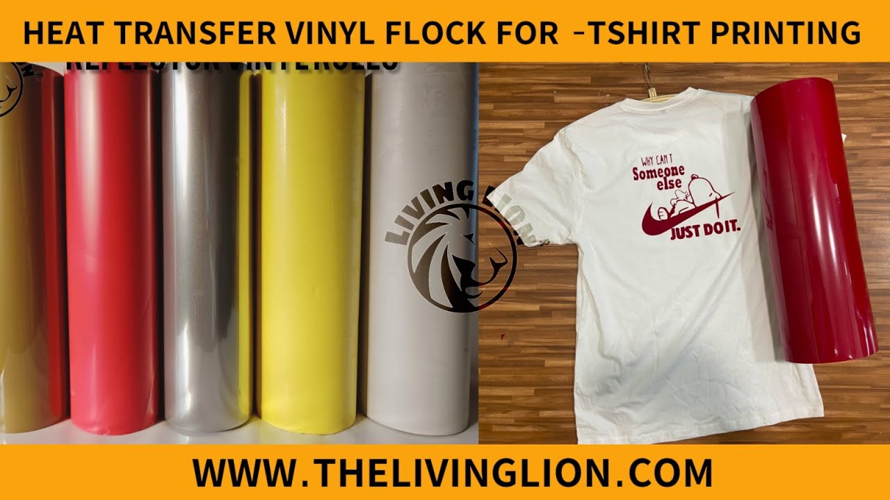 How to Apply Red Flock Print HTV Onto T Shirts |Step By Step Guide ...