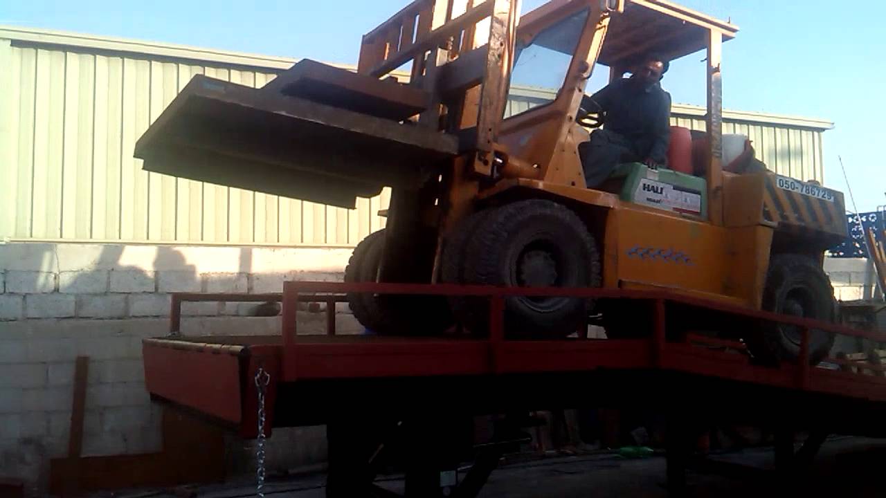 Load Test of Forklift Ramp - YouTube