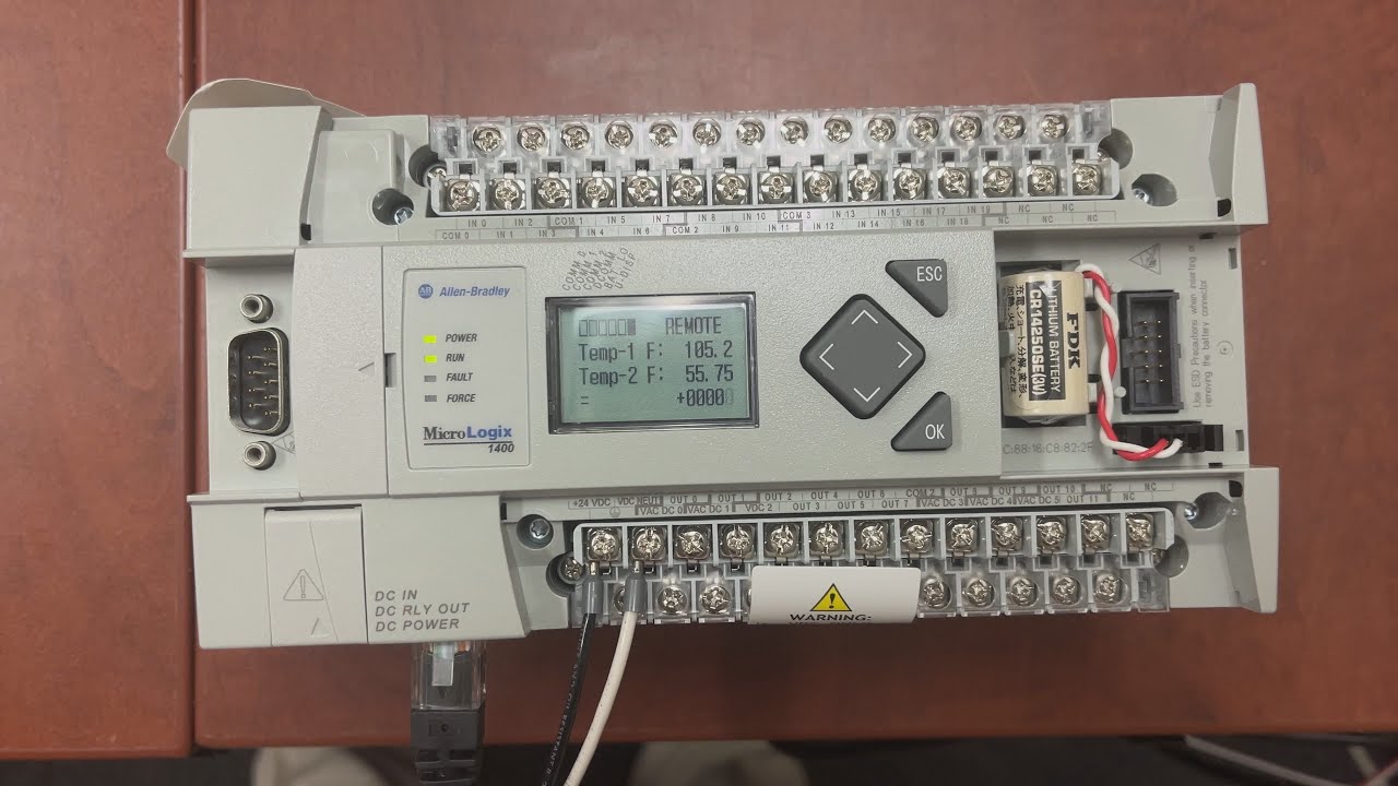 Allen Bradley Micrologix 1400 LCD Instruction - YouTube